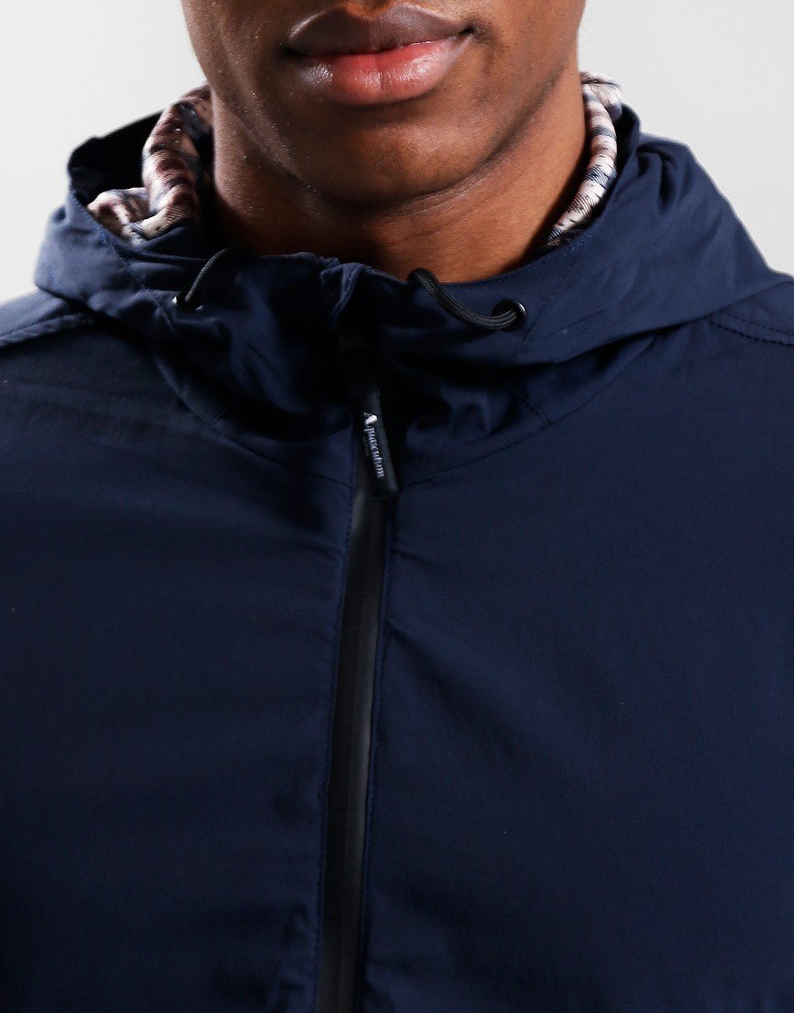Aquascutum Hooded Shell Jacket Navy - Terraces Menswear