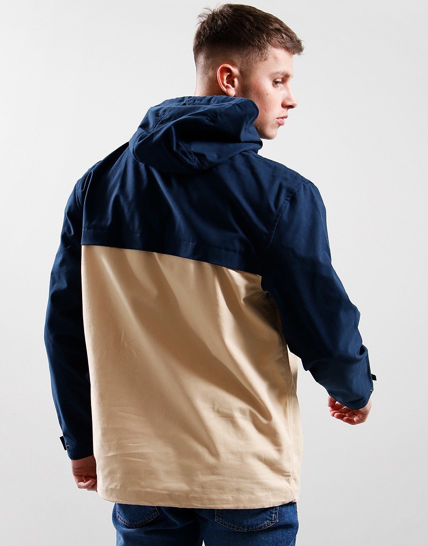 Armor Lux Colour Block Smock Marine Deep/Beige - Terraces Menswear