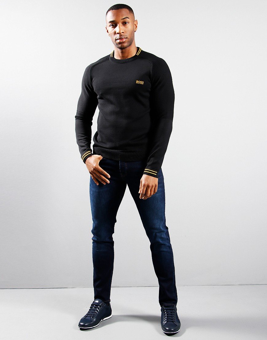 BOSS Ronard Crew Sweat Black - Terraces Menswear