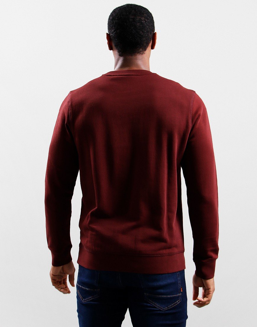 BOSS Westart Crew Sweat Dark Red - Terraces Menswear