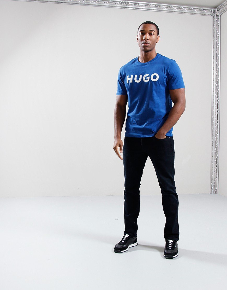 HUGO Dulive T-shirt Medium Blue - Terraces Menswear