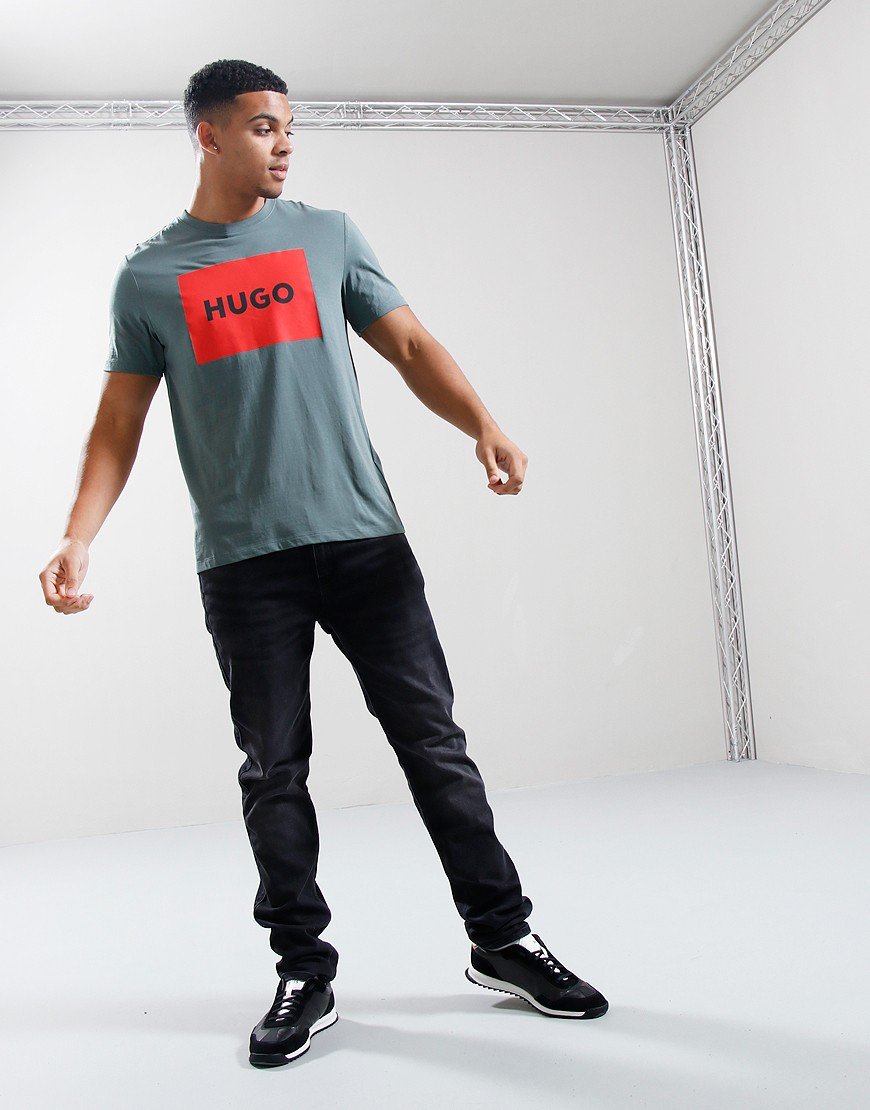 HUGO Dulive 222 T-shirt Dark Green - Terraces Menswear