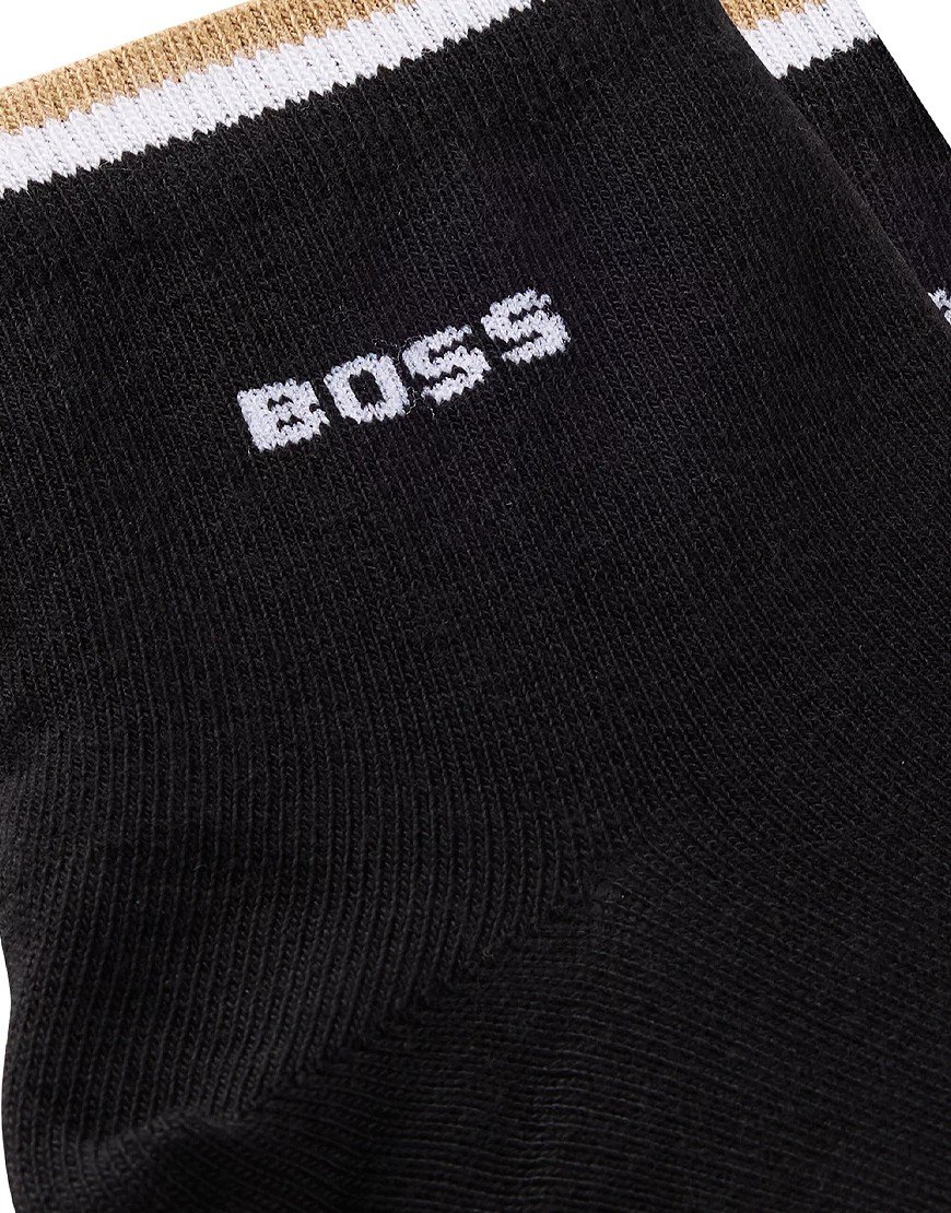 BOSS Short Length Stripe Socks Black - Terraces Menswear