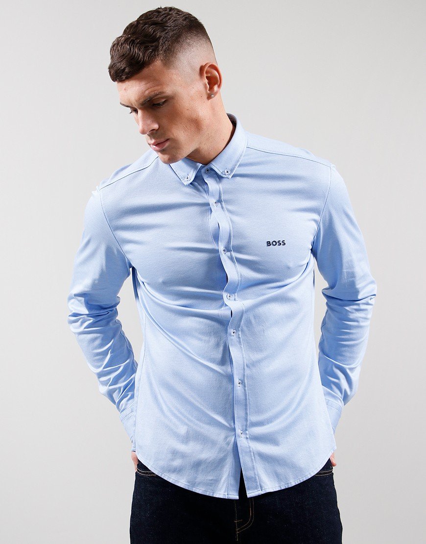 BOSS Biado_R Shirt Bright Blue - Terraces Menswear
