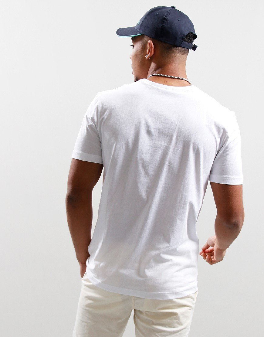 BOSS Curved Logo T-shirt Natural - Terraces Menswear