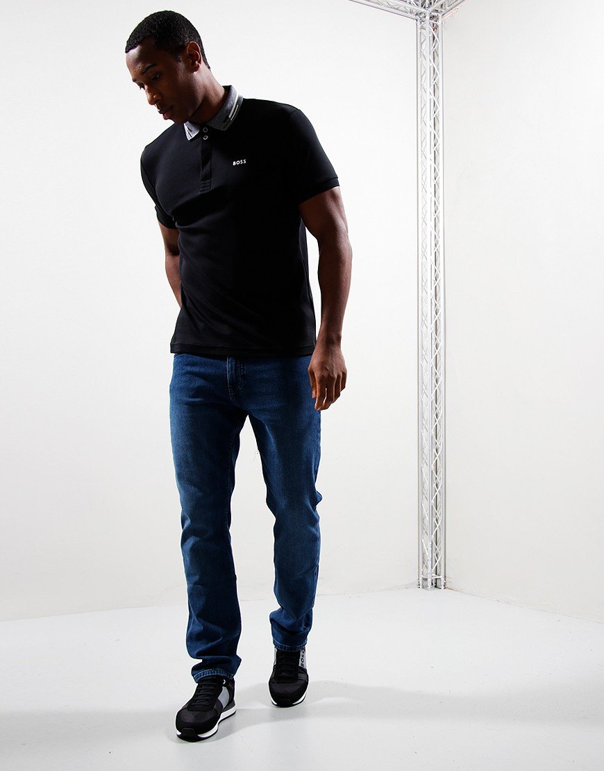 BOSS Paddy 1 Polo Shirt Black - Terraces Menswear