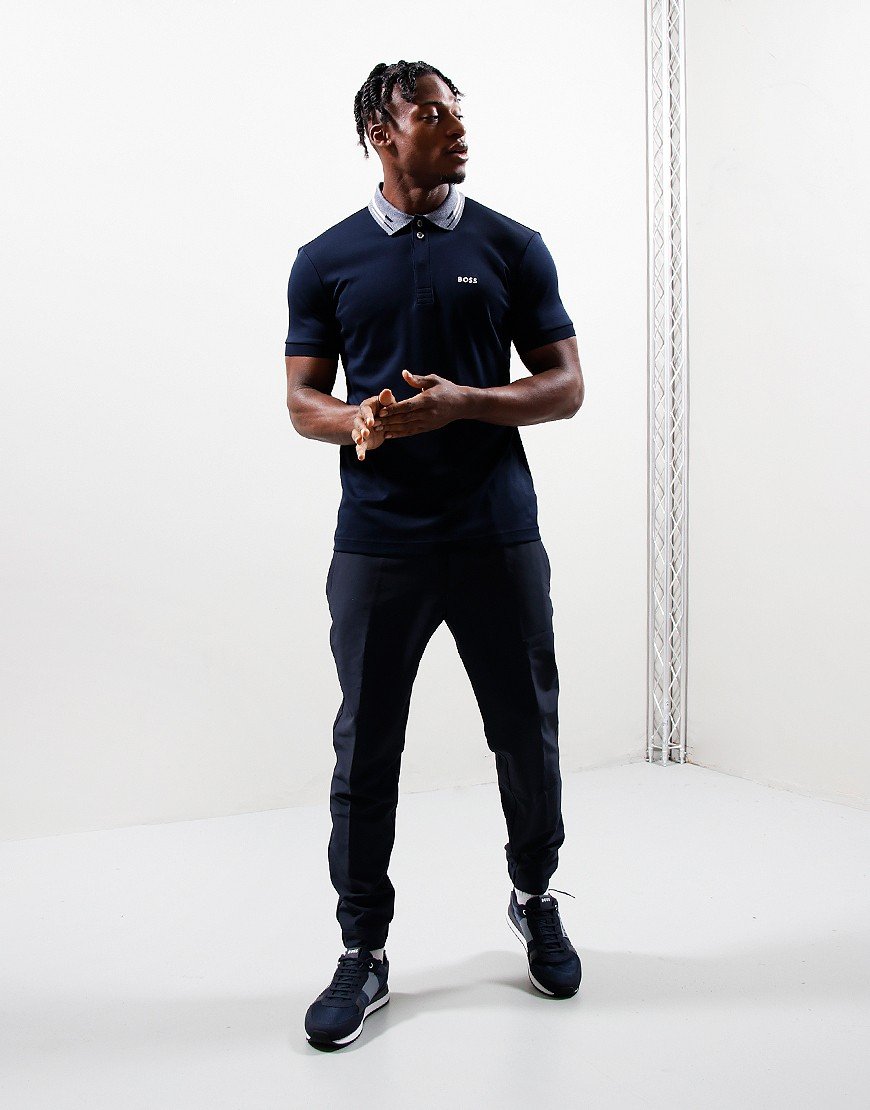 BOSS Paddy 1 Polo Shirt Dark Blue - Terraces Menswear