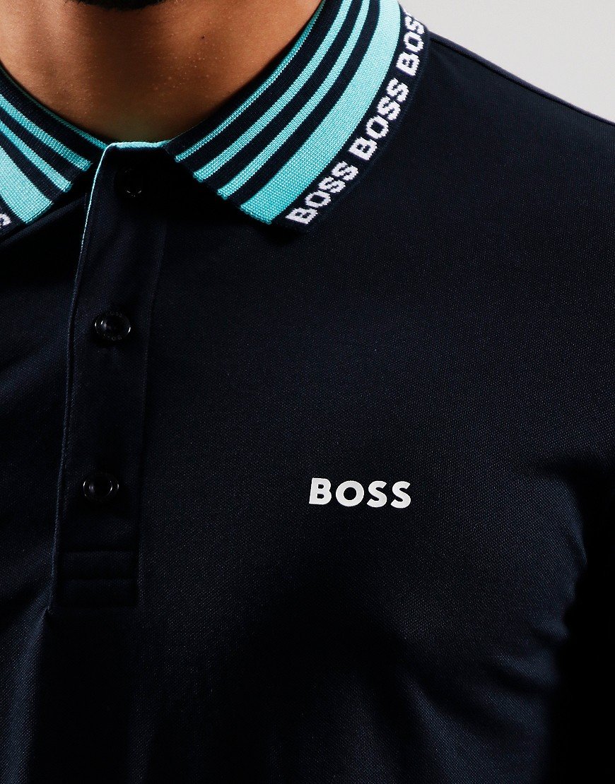 BOSS Paule Polo Shirt Dark Blue - Terraces Menswear