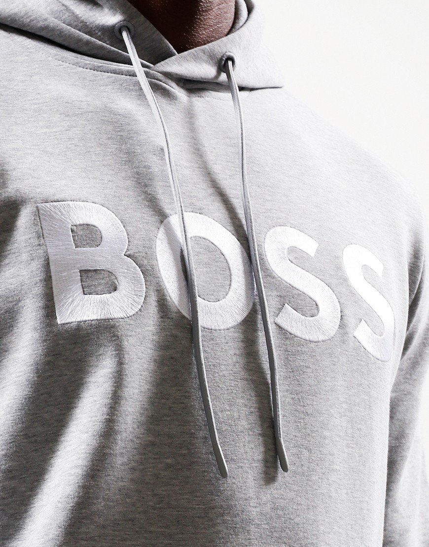 BOSS Soody 1 Hoodie Light Pastel Grey - Terraces Menswear