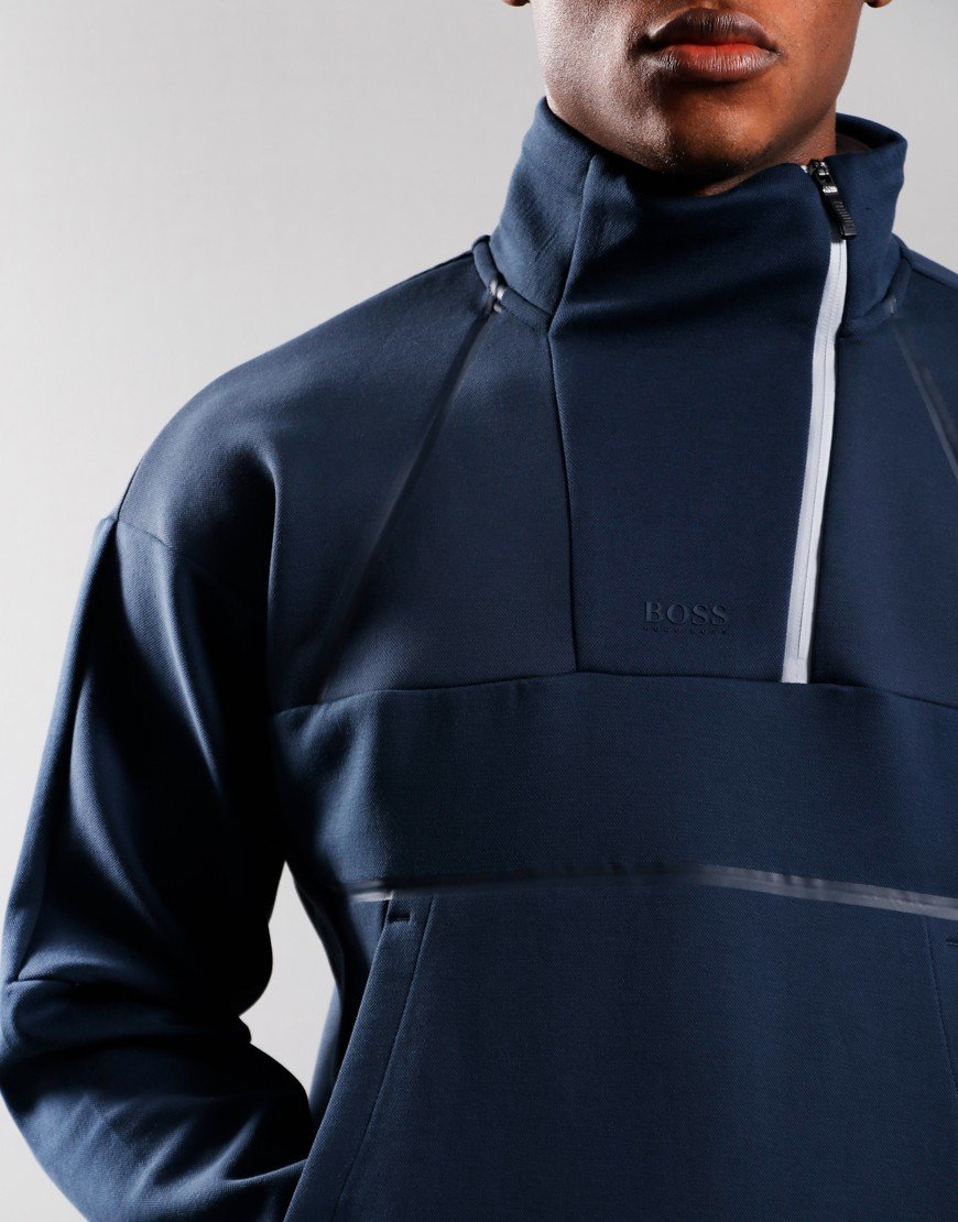 BOSS Swique Sweat Navy - Terraces Menswear