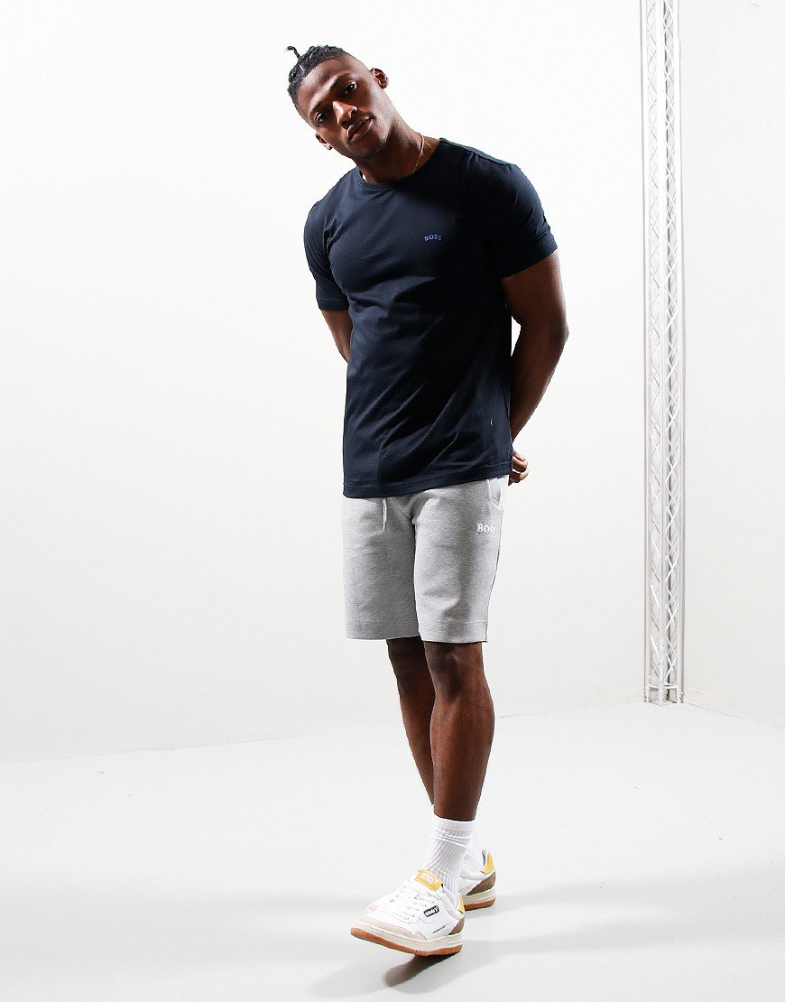 BOSS Tee Curved Dark Blue - Terraces Menswear