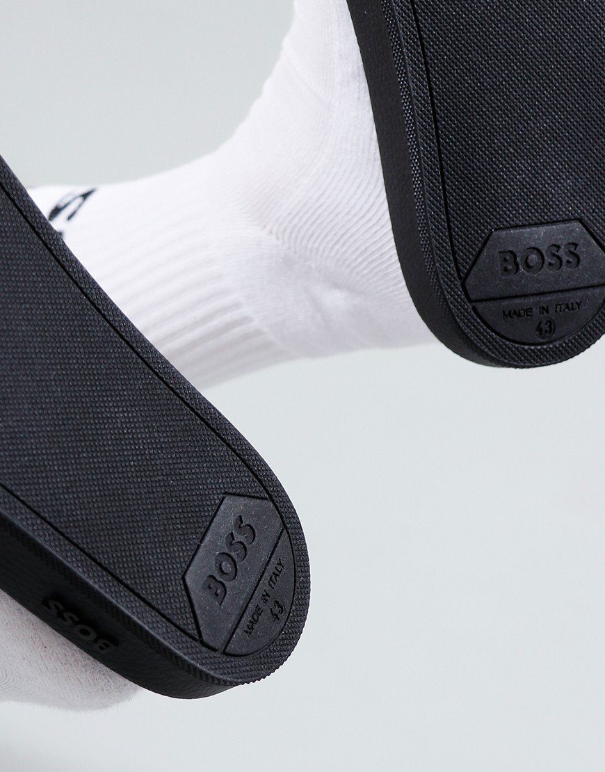 BOSS Aryeh_Slid_rblg_N Slider Black - Terraces Menswear
