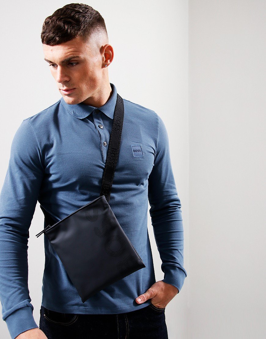 BOSS Goodwin_S Zip Env Side Bag Black - Terraces Menswear