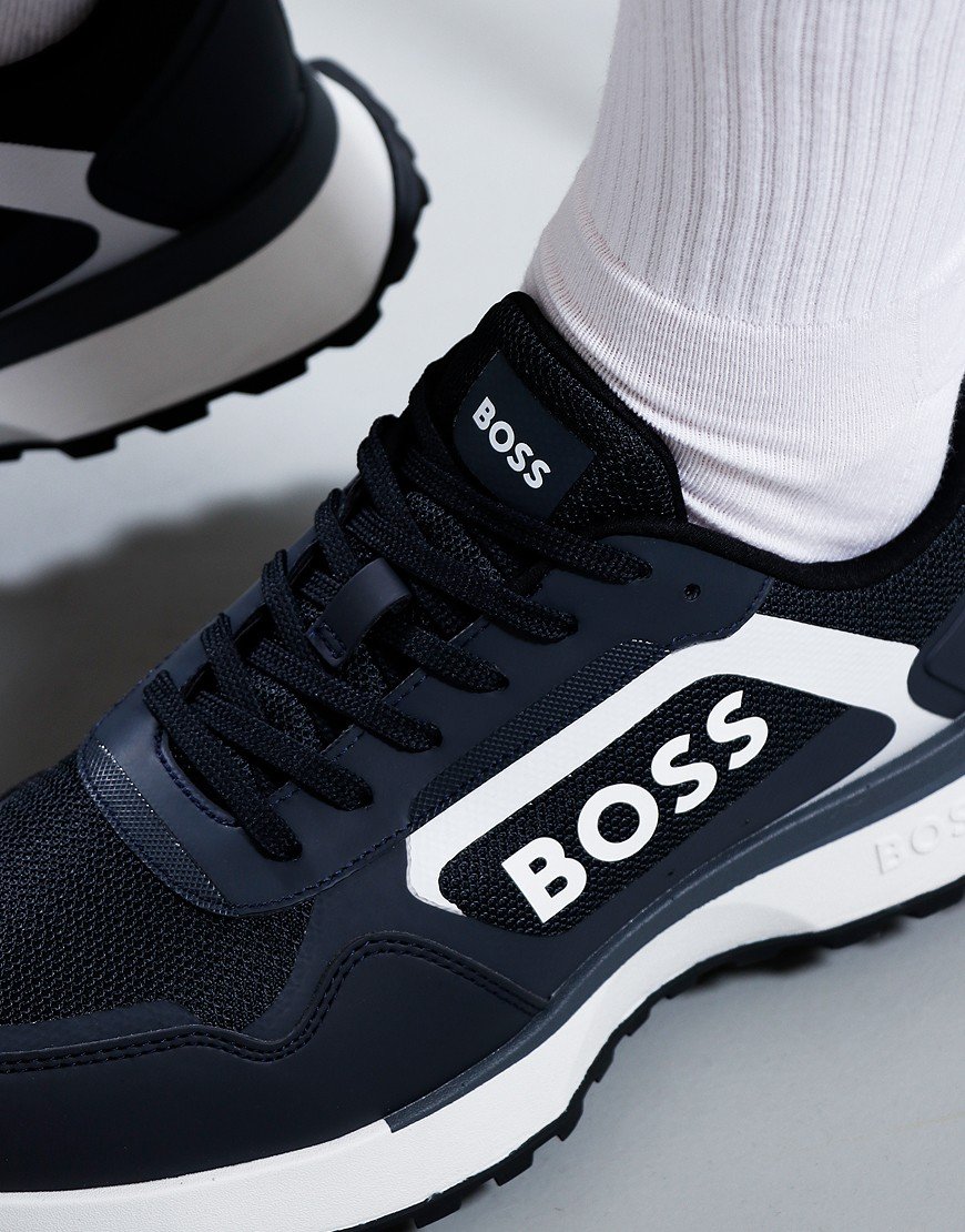 BOSS Jonah_Runn_merb Trainers Dark Blue - Terraces Menswear