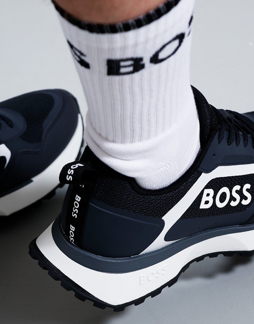 BOSS Jonah_Runn_merb Trainers Dark Blue - Terraces Menswear