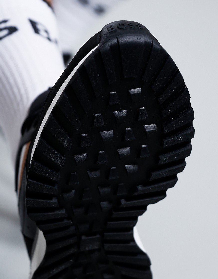 BOSS Jonah_Runn_mx_N Trainers Black - Terraces Menswear