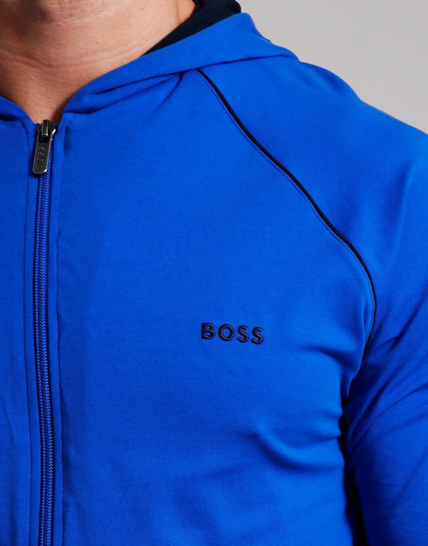 BOSS Mix & Match Hooded Jacket Bright Blue - Terraces Menswear
