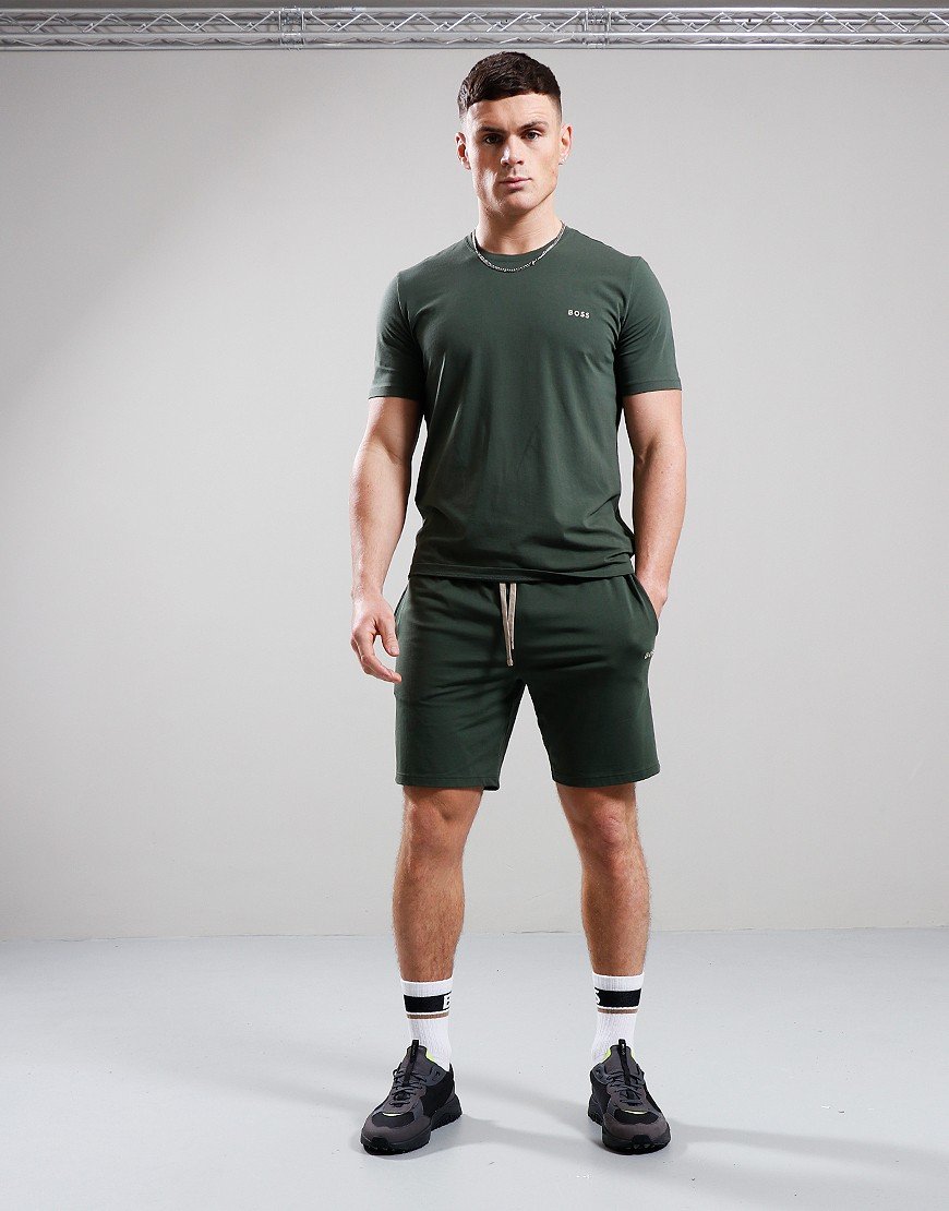 BOSS Mix & Match Shorts Dark Green - Terraces Menswear