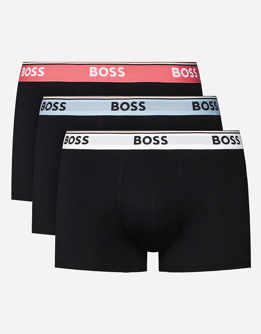 BOSS Trunk 3 Pack Boxers Power Open Misc 978 - Terraces Menswear