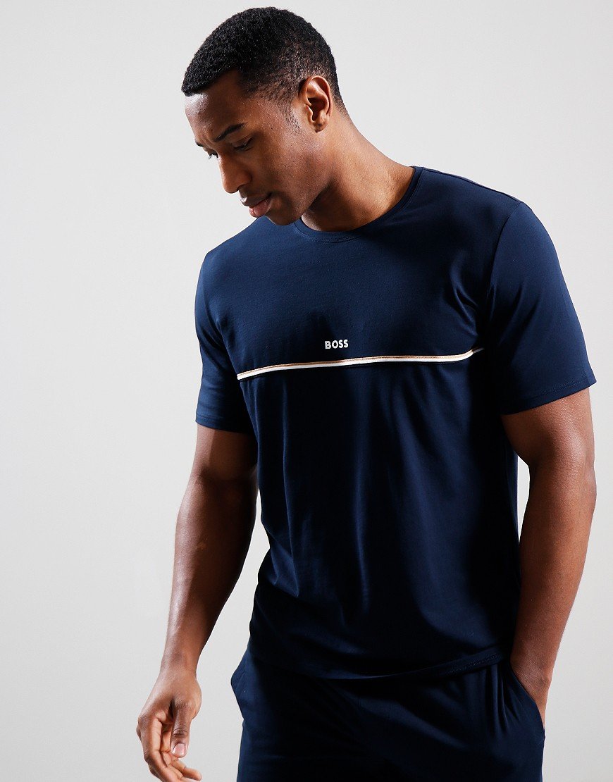 BOSS Unique T-Shirt Dark Blue - Terraces Menswear