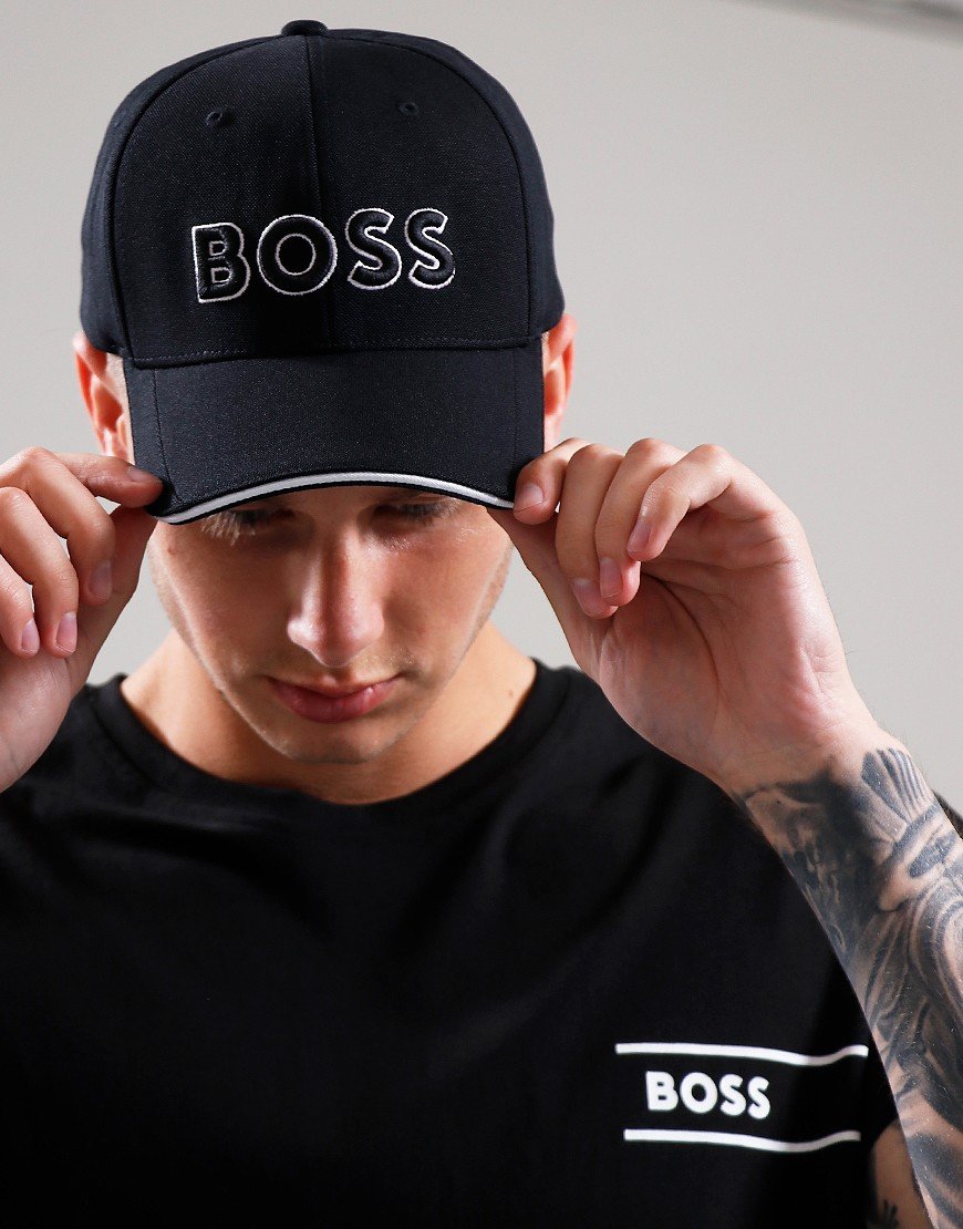 BOSS US 1 Cap Black - Terraces Menswear