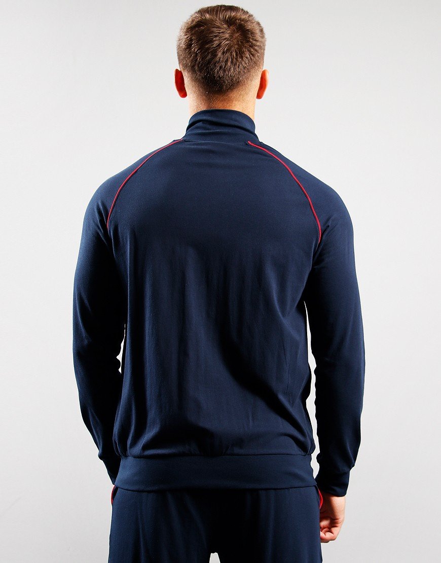 BOSS Mix & Match Zip Sweat Jacket Dark Blue - Terraces Menswear