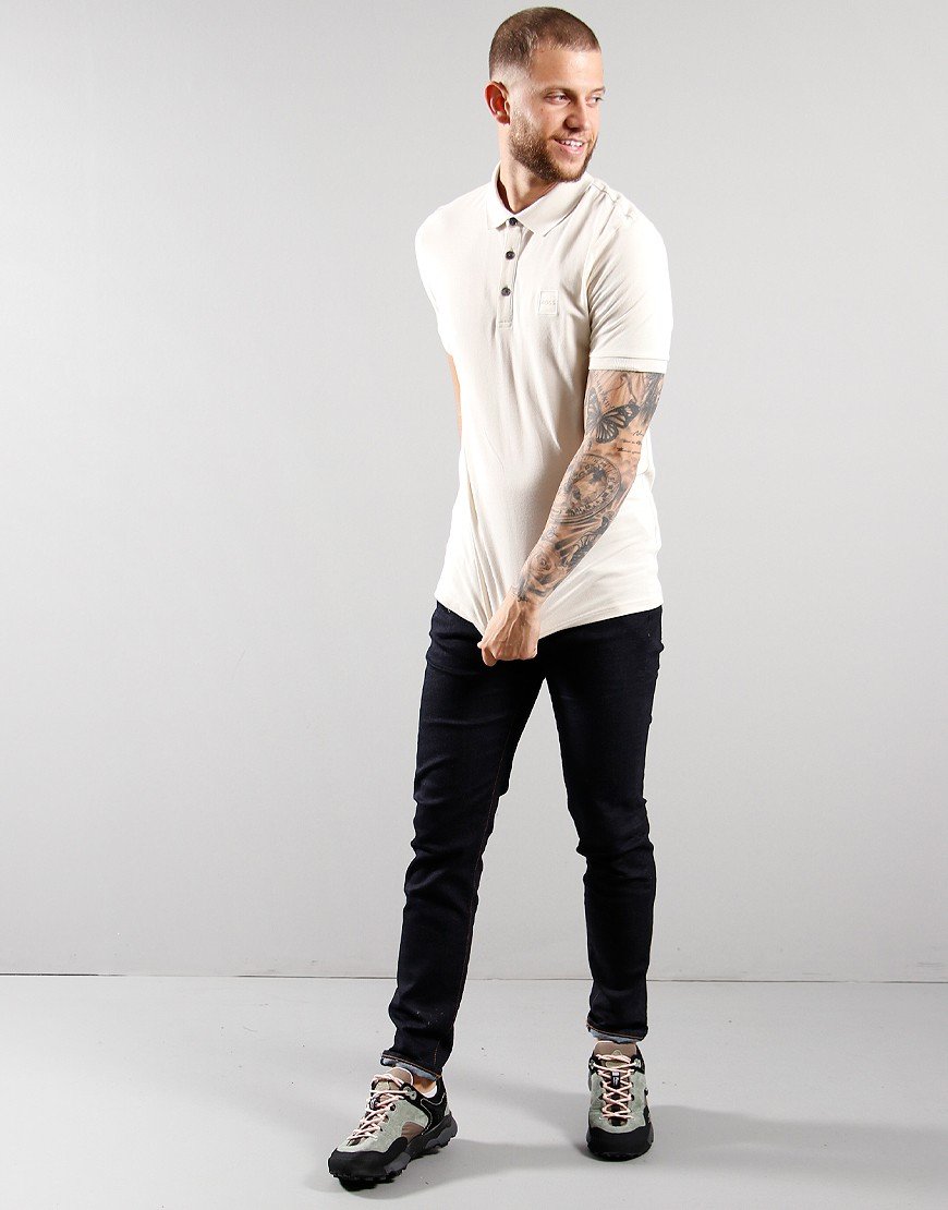 BOSS Passenger Polo Shirt Open White - Terraces Menswear