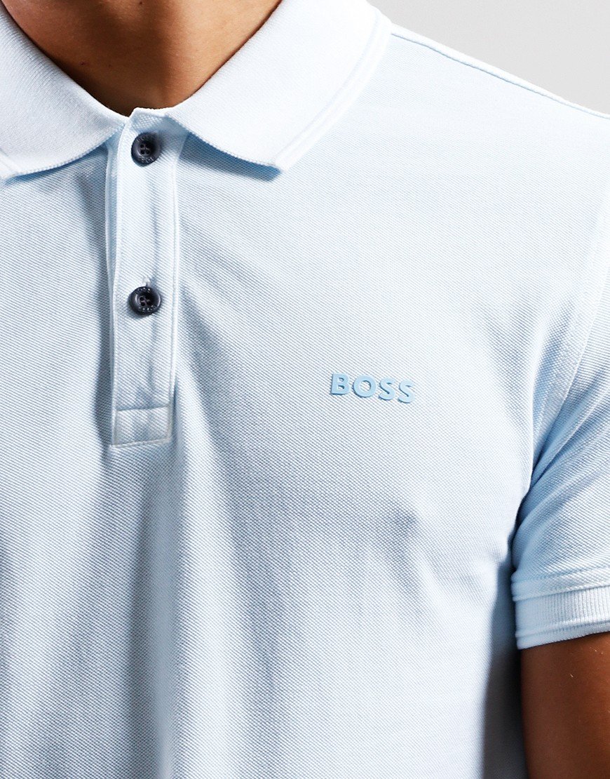BOSS Prime Polo Shirt Open Blue - Terraces Menswear