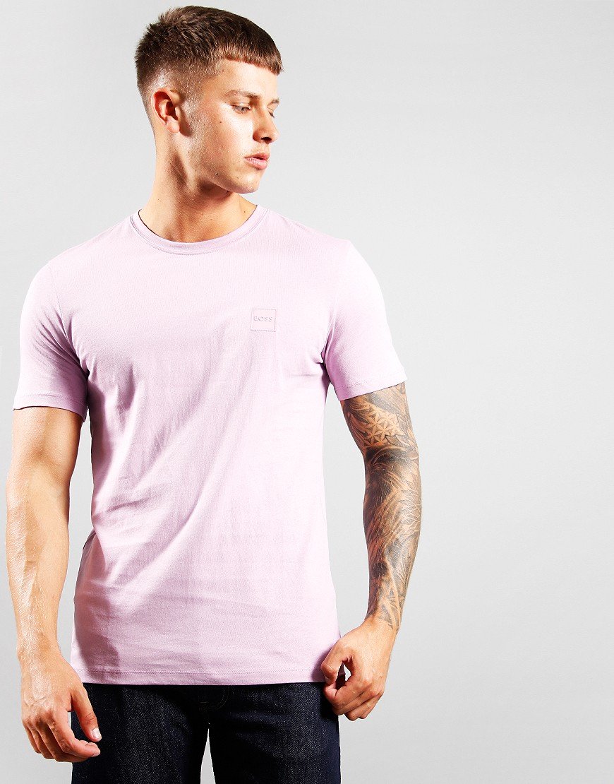 BOSS Tales T-Shirt Light Pastel Purple - Terraces Menswear