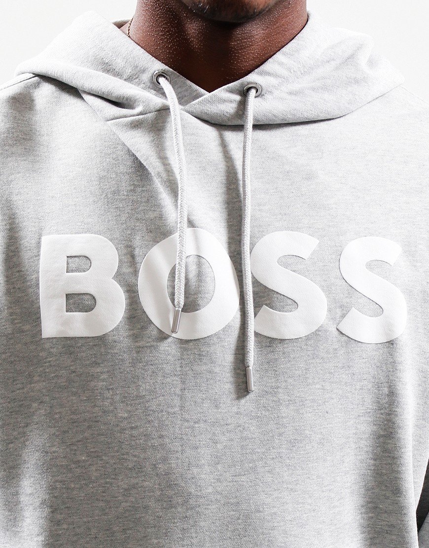 BOSS Webasic Hoodie Open Grey - Terraces Menswear