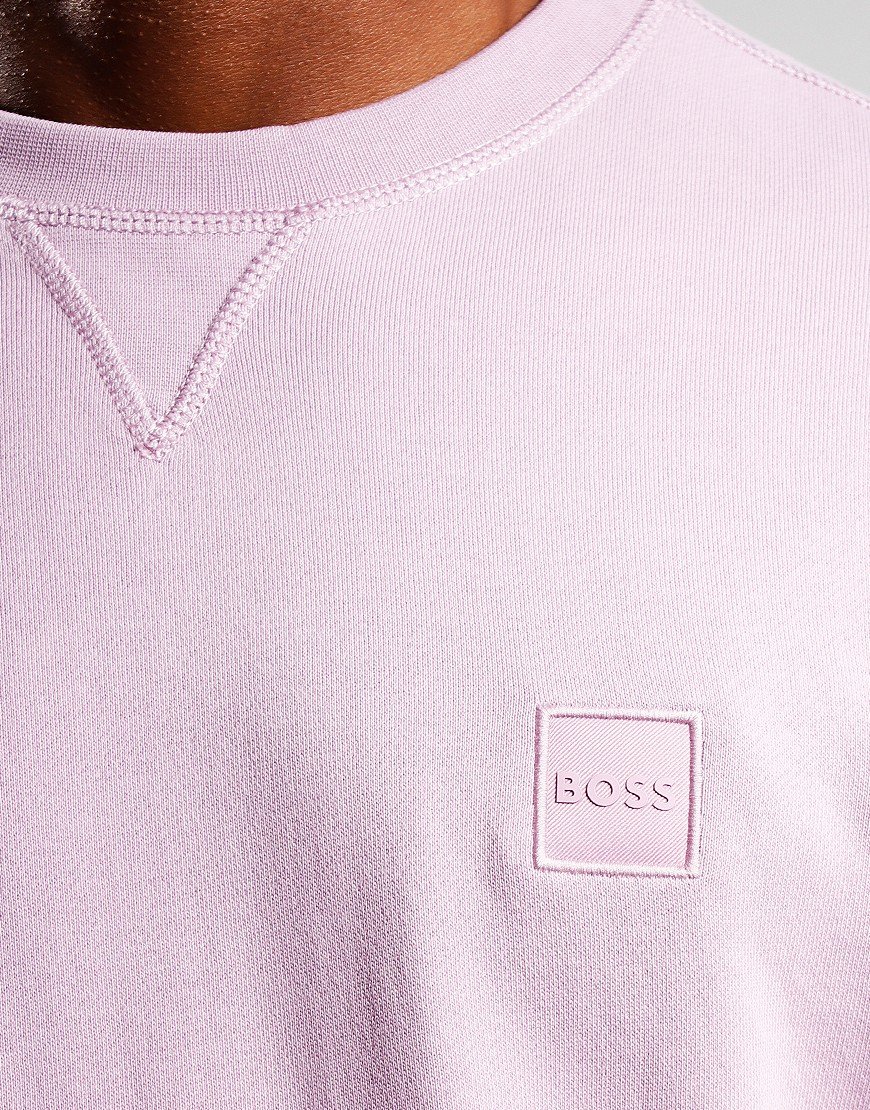 BOSS Westart Crew Sweat Light Pastel Purple - Terraces Menswear