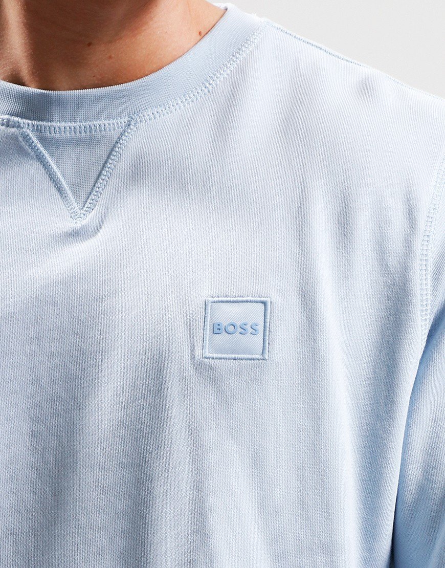 BOSS Westart Crew Sweat Open Blue - Terraces Menswear