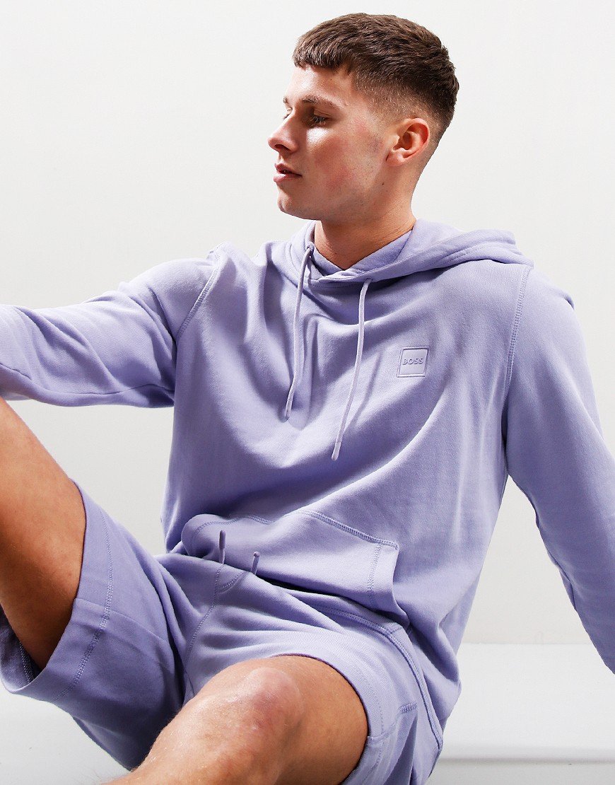 BOSS Wetalk Hoodie Light Pastel Purple - Terraces Menswear