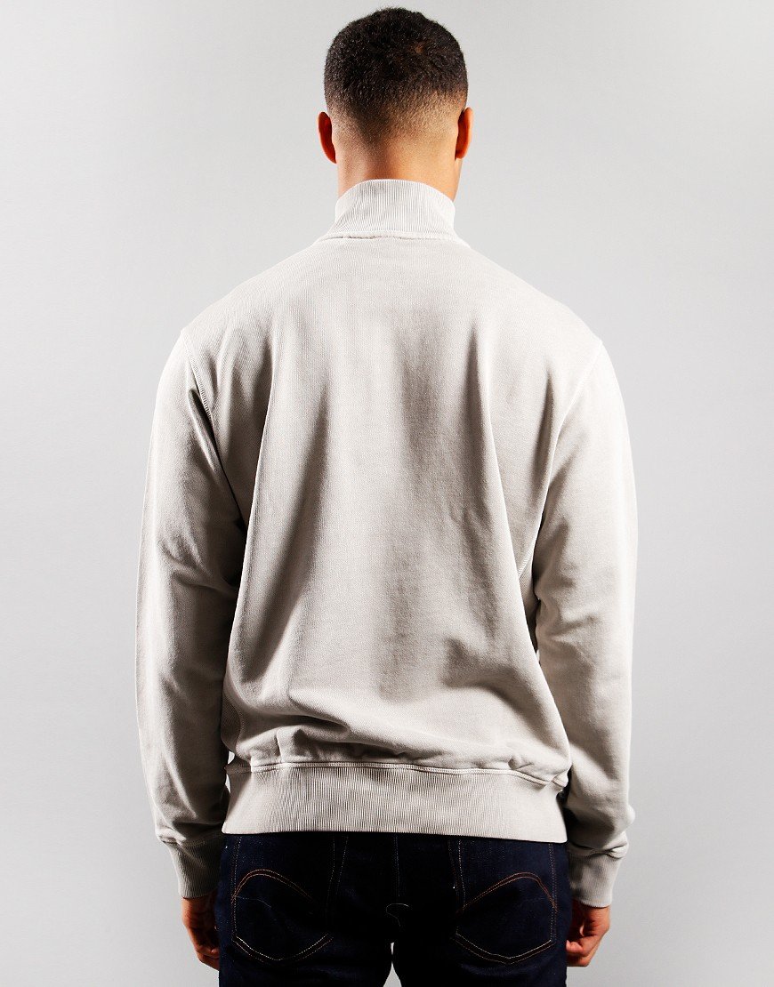 BOSS Zefade Half Zip Sweat Open Grey - Terraces Menswear