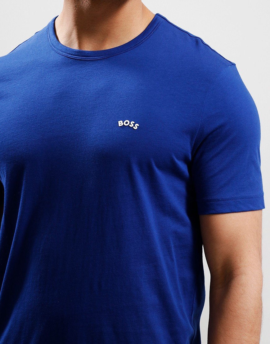 BOSS Tee Curved Bright Blue - Terraces Menswear