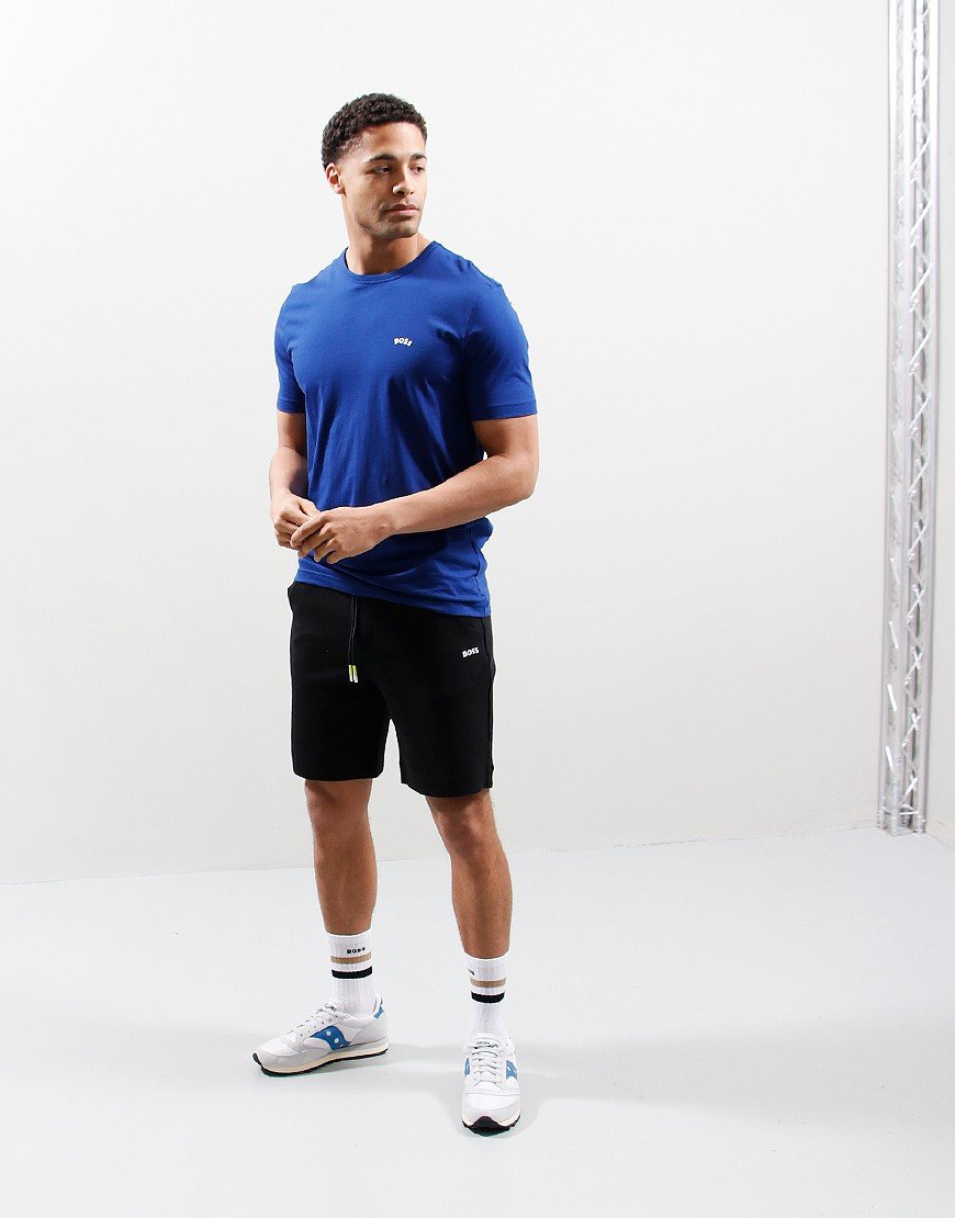 BOSS Tee Curved Bright Blue - Terraces Menswear