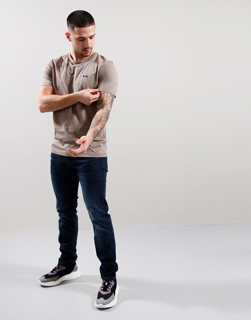 BOSS Curved Logo T-shirt Light Pastel Green - Terraces Menswear