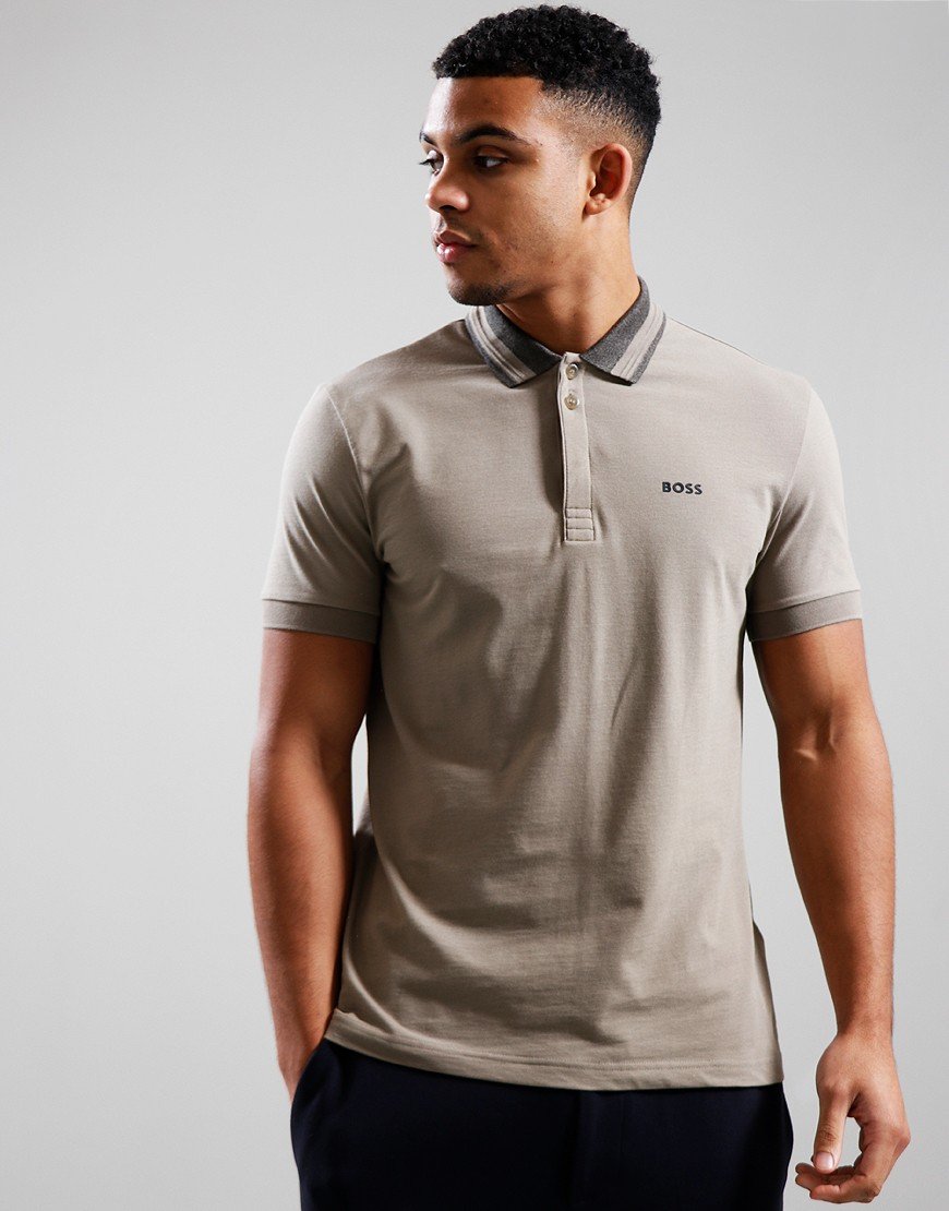 BOSS Paddy 1 Polo Shirt Light Pastel Green - Terraces Menswear