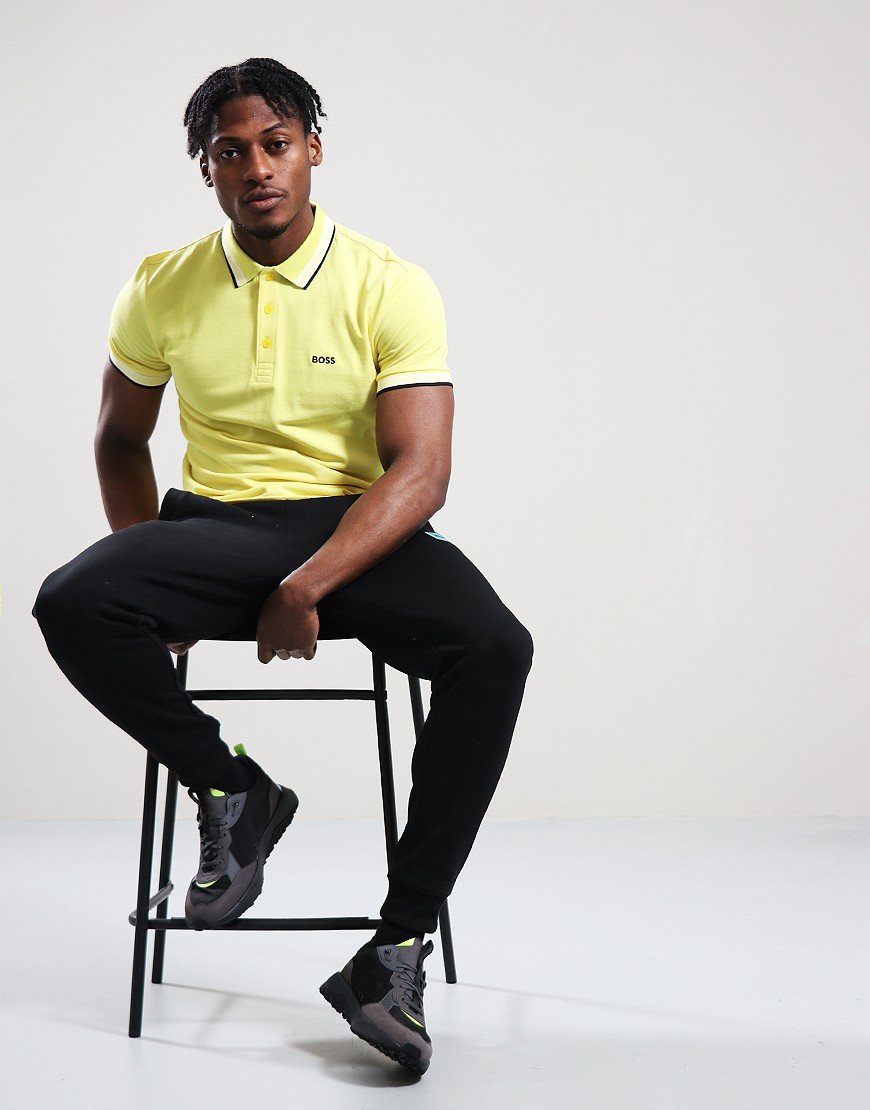 BOSS Paddy Polo Shirt Bright Yellow - Terraces Menswear