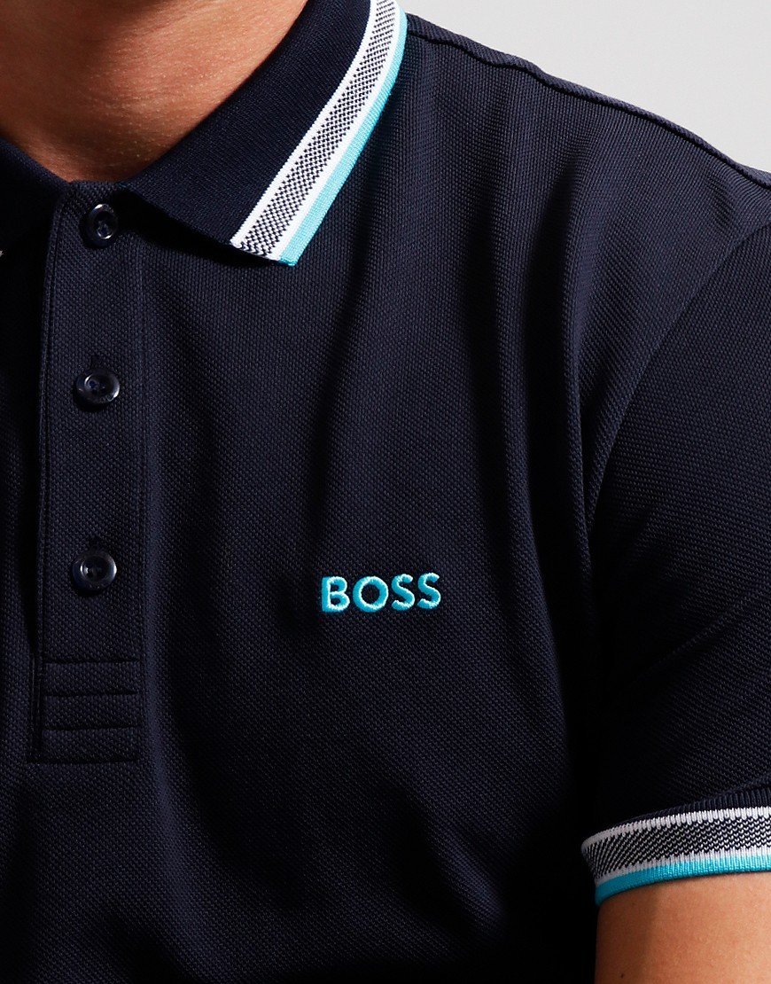 BOSS Paddy Polo Shirt Dark Blue - Terraces Menswear