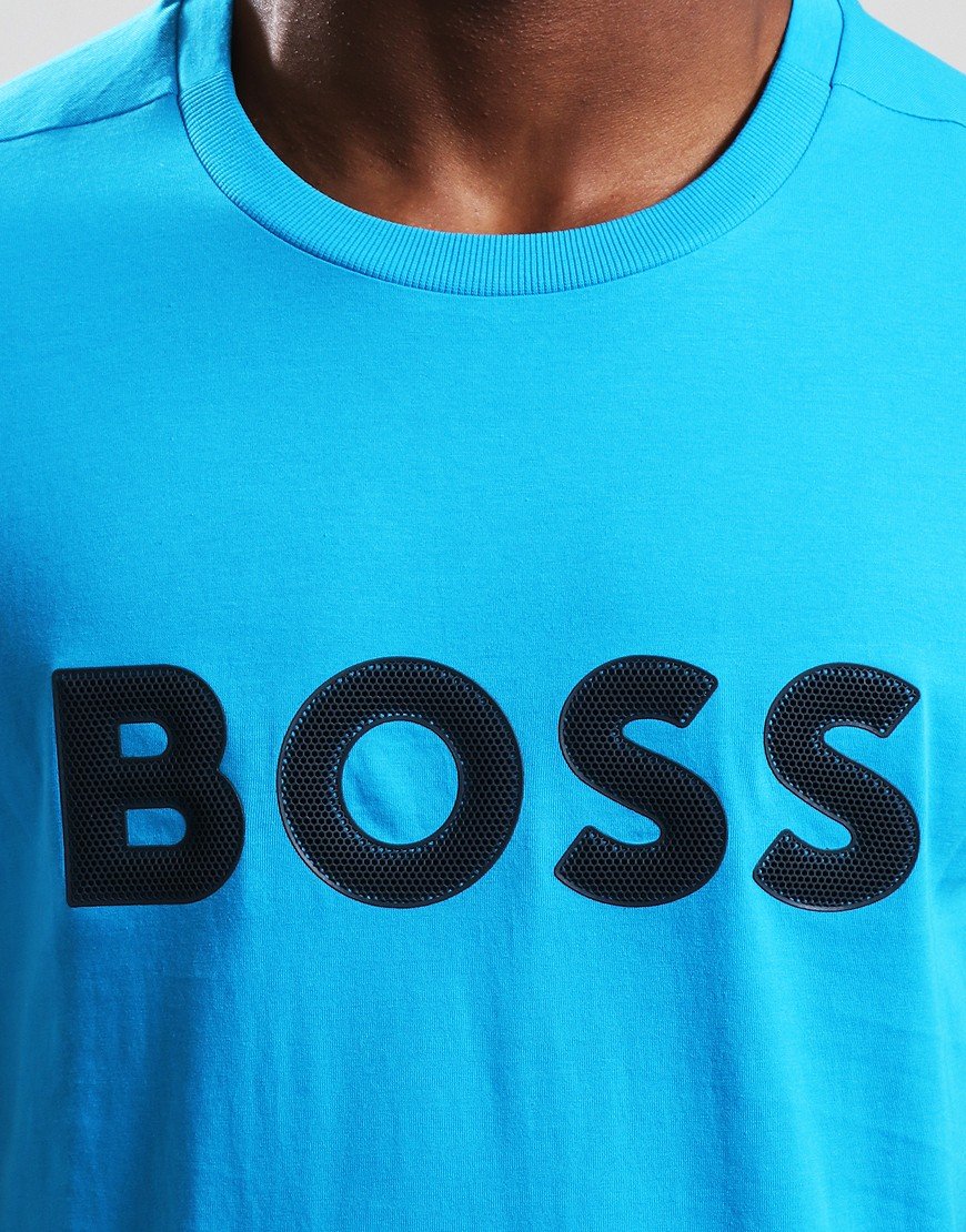 BOSS Tee 1 T-Shirt Turquoise/Aqua - Terraces Menswear