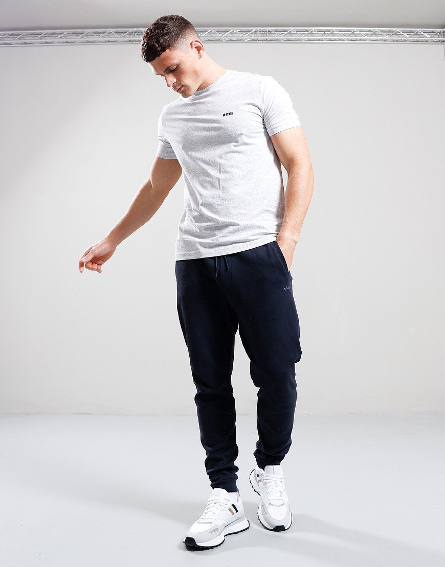 BOSS Tee Basic T-Shirt Light Pastel Grey - Terraces Menswear
