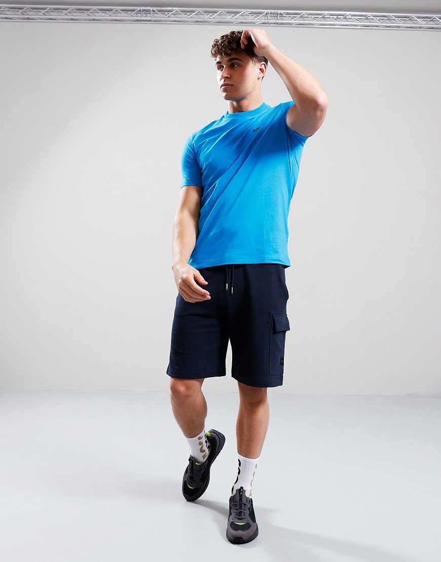 BOSS Tee Basic T-Shirt Turquoise/Aqua - Terraces Menswear