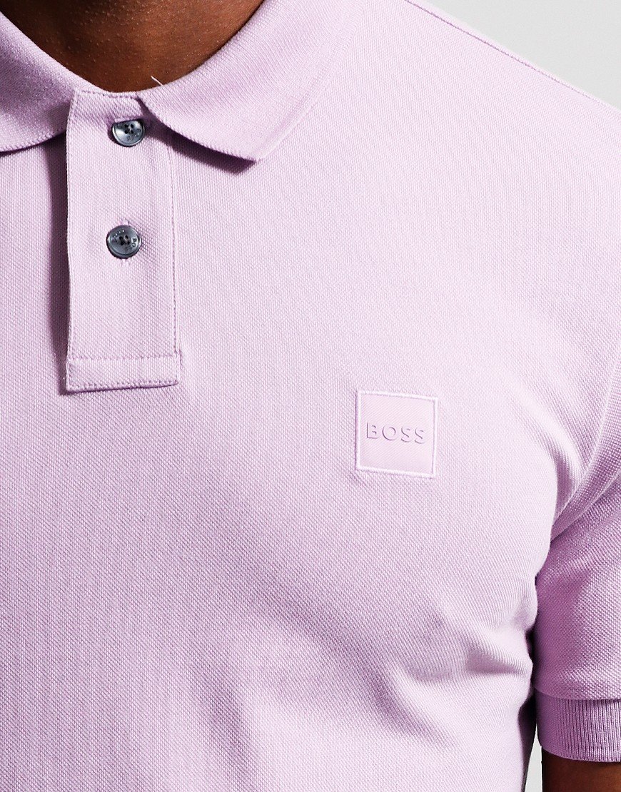 BOSS Passenger Polo Shirt Light Pastel Purple - Terraces Menswear