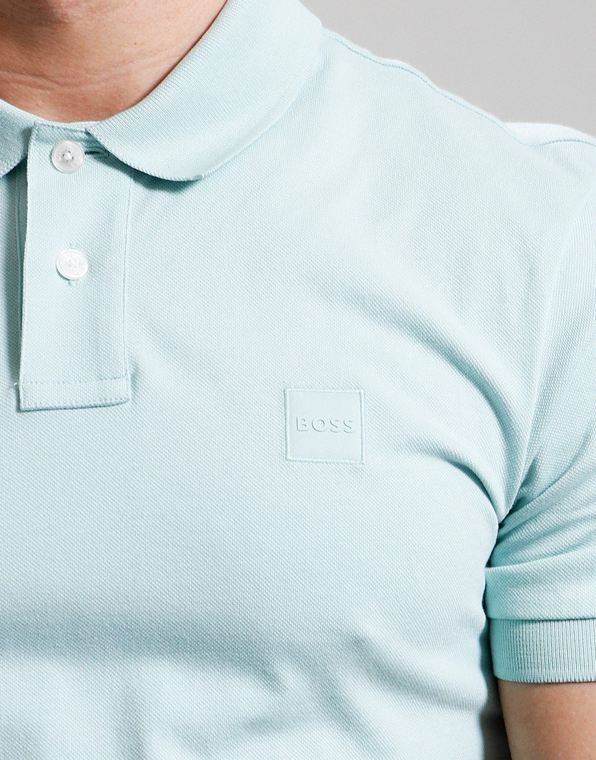 BOSS Passenger Polo Shirt Turquoise/Aqua - Terraces Menswear