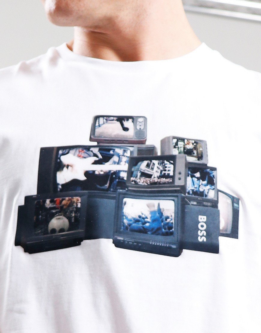BOSS TeeMushroom T-Shirt White - Terraces Menswear