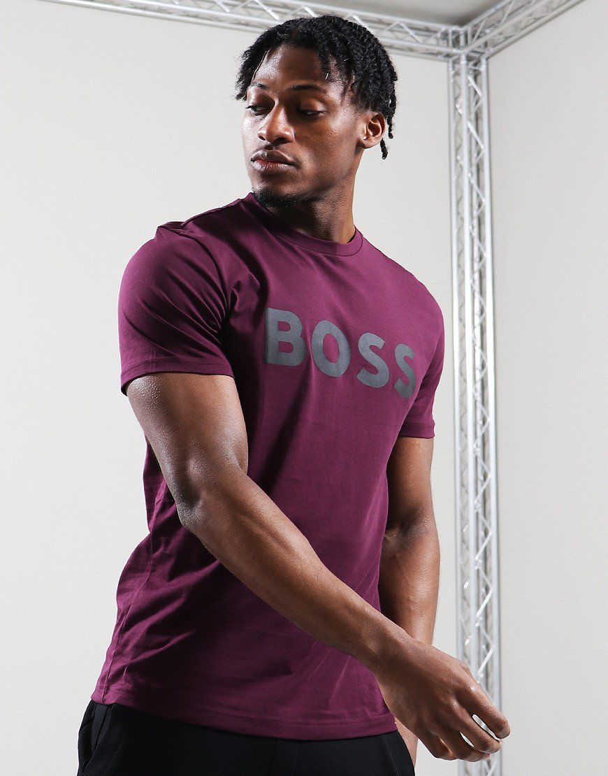 BOSS Thinking 1 T-Shirt Medium Purple - Terraces Menswear
