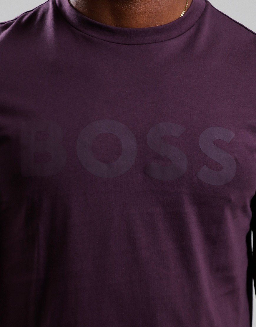 BOSS Thinking 1 T-Shirt Open Purple - Terraces Menswear