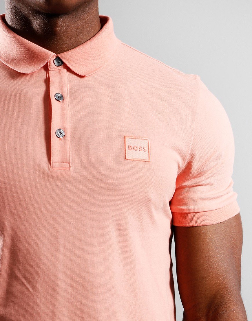 BOSS Passenger Polo Shirt Light/Pastel Red - Terraces Menswear