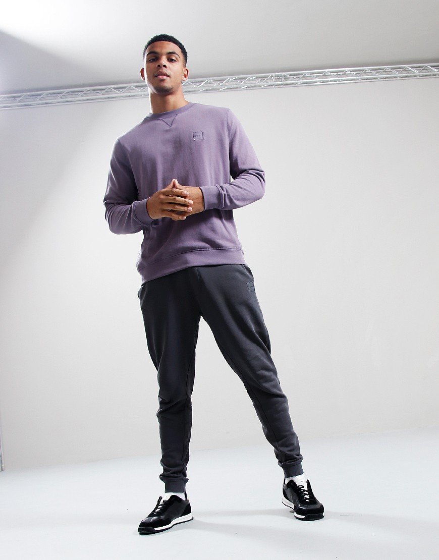 BOSS Westart Crew Sweat Medium Purple - Terraces Menswear